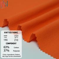 China Breathable Textile Fabric For Sport T‑Shirts Cotton Poly Pique Knit Cloth for sale