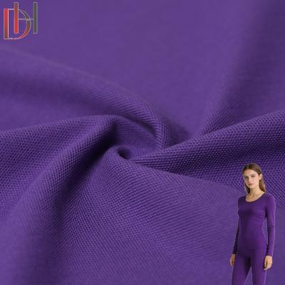 China Wrinkle Resistant Cotton Blended Knit Pique Fabric For Uniform Shirts Garment Making Textile for sale
