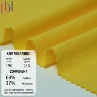 China Stable Shrinkage Cotton Poly Pique Knitted Fabric For Garment Factory Use for sale
