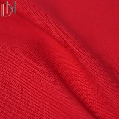 China Breathable Pique Knitted Fabric For Casual T‑Shirts Cotton Poly Blend Garment Textile for sale