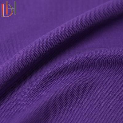 China Skin‑Friendly Cotton Poly Blend Pique Fabric For Fashion Tops Apparel Knit Material for sale