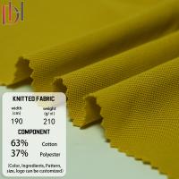 China Soft Touch Knit Pique Fabric Wholesale Textile For Clothing Production for sale