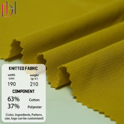 China Soft Touch Knit Pique Fabric Wholesale Textile For Clothing Production for sale
