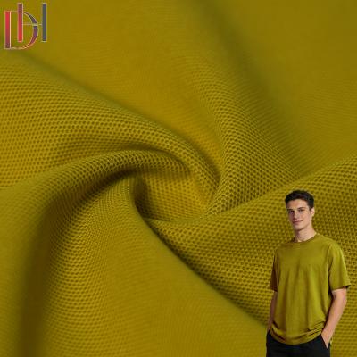 China 210gsm Pique Knit Fabric For Polo & Sport T‑Shirts Cotton Polyester Blended for sale