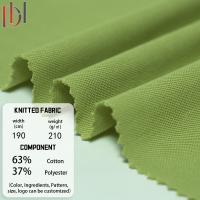 China High End Garment Cotton Pique Knit Fabric For Loose Silhouette Designs for sale