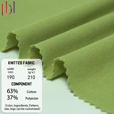 China High End Garment Cotton Pique Knit Fabric For Loose Silhouette Designs for sale