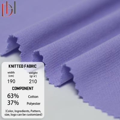 China Ready‑To‑Ship Premium Cotton Poly Pique Knit Fabric For Garment Orders for sale