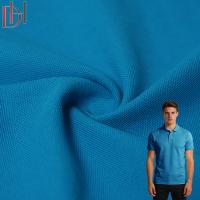 China Stable Cotton Poly Pique Knit Fabric for Smart Casual Knit Tops Apparel Material Supply for sale