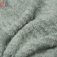 China Elastic Breathable Loopless Cloud Fleece Knit Fabric 165cm For Premium Home Loungewear for sale