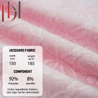 China Hot Sale Wrinkle Resistant Floral Jacquard Knit Fabric Easy Care For Fashion Skirts And Blouses for sale