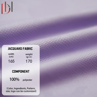 China Uniform Color Polyester Jacquard Mesh Knitted Fabric For Large Sport Event Garments for sale