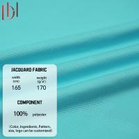 China Customizable Jacquard Mesh Knitted Fabric Custom Pattern Size Logo For Sportswear Maker for sale
