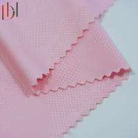 China Breathable Jacquard Polyester Knit Fabric With Fine Texture For Active Apparel for sale