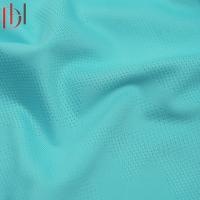 China Customizable Jacquard Mesh Knitted Fabric Custom Pattern Size Logo For Sportswear Maker for sale