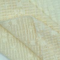 China Breathable Hollow Jacquard Knit Fabric 95% Polyester 5% Spandex Soft Texture For Ladies Tops for sale