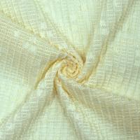China Breathable Hollow Jacquard Knit Fabric 95% Polyester 5% Spandex Soft Texture For Ladies Tops for sale