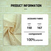 China 167GSM Lightweight Open Mesh Jacquard Knit Fabric 100% Polyester For Summer Apparel for sale