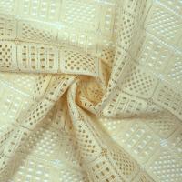 China 167GSM Lightweight Open Mesh Jacquard Knit Fabric 100% Polyester For Summer Apparel for sale
