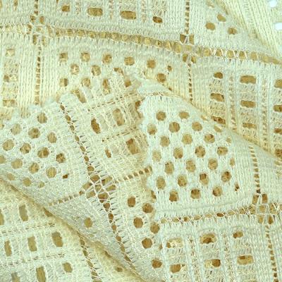 China 167GSM Lightweight Open Mesh Jacquard Knit Fabric 100% Polyester For Summer Apparel for sale