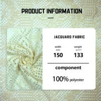 China 100 Percent Polyester Elegant Lace Look Knit Jacquard Fabric For Ladies Summer Apparel for sale