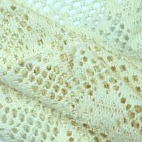 China Soft Lightweight Airy Jacquard Hollow Mesh Knitted Fabric For Fashion Garment Summer Women Apparel for sale