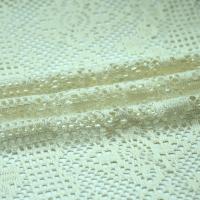 China Soft Lightweight Airy Jacquard Hollow Mesh Knitted Fabric For Fashion Garment Summer Women Apparel for sale