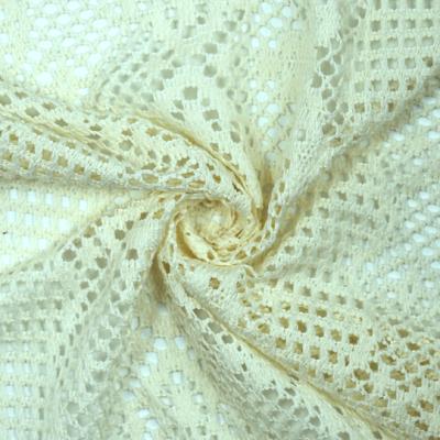 China 100 Percent Polyester Elegant Lace Look Knit Jacquard Fabric For Ladies Summer Apparel for sale