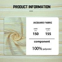 China 100% Polyester Textured Horizontal Stripe Hollow Jacquard Knit Fabric For Summer Fashion Garment for sale