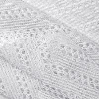 China Uniform Perforated Stripe Stretch Jacquard Mesh Knitted Fabric For Fitted Summer Dress for sale