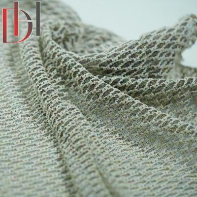China Lightweight Glitter Jacquard Mesh Knit Fabric For Women Fashion Dress for sale