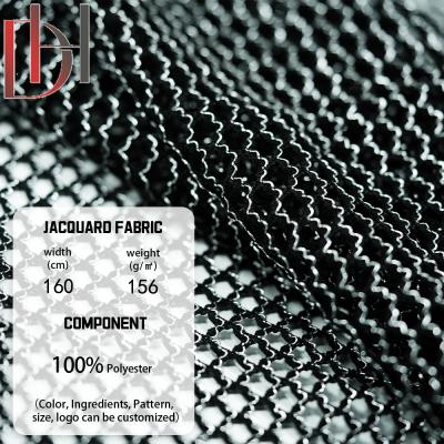 China Wavy Hollow Jacquard Mesh Fabric Breathable Material For Spring Summer Women Dresses for sale