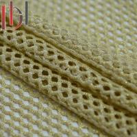 China Breathable Diamond Jacquard Mesh Knit Fabric For Resort And Beach Women Apparel for sale
