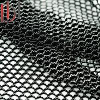China Wavy Hollow Jacquard Mesh Fabric Breathable Material For Spring Summer Women Dresses for sale