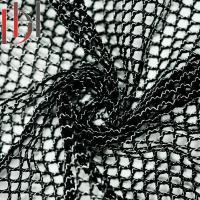 China 156gsm 100% Polyester Jacquard Mesh Fabric Textured Material For Fashion Hollow Overshirts for sale