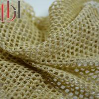 China Breathable Diamond Jacquard Mesh Knit Fabric For Resort And Beach Women Apparel for sale