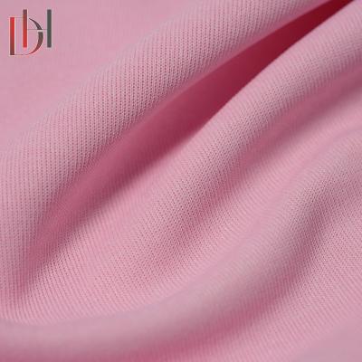China Soft Reversible Interlock Knit Fabric 100% Polyester 260gsm Double Knit for Garment for sale