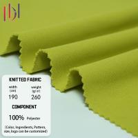 China Polyester Interlock Lining Fabric 100% Polyester 260gsm Knit Lining for Garment Suit for sale