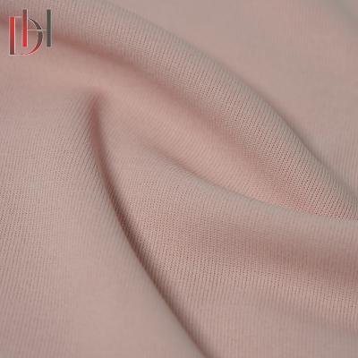 China Soft Drape Plain Interlock Knit Fabric Manufacturer 100% Polyester 260gsm Factory Direct Knit Fabric for sale