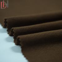 China Winter Base Layer Knit Fabric Lyocell Wool 2x2 Rib 220GSM Warm Breathable Stretch Fabric for Cold Weather Layering for sale