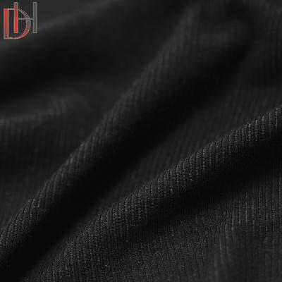China Wash Resistant Tencel Wool 2×2 Rib Knit, Color Fastness Garment Rib Fabric for sale