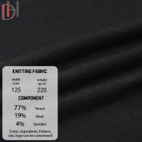China Wash Resistant Tencel Wool 2×2 Rib Knit, Color Fastness Garment Rib Fabric for sale