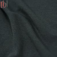 China Tencel Wool 2×2 Rib Knit Fabric, Fine Uniform Rib Texture, High Quality Knit Material for sale