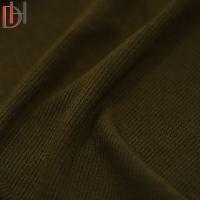 China Soft Rib Knit Fabric 220GSM Lyocell Wool 2x2 Ribbed Jersey Smooth Hand Feel Knit for Everyday Tops for sale