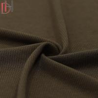 China Rib Knit Fabric for Cuffs Collars and Waistbands 2x2 Rib 220GSM Lyocell Wool Stretch Trim Fabric Supplier for sale