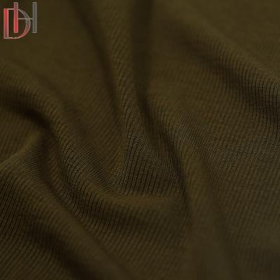 China Knit Fabric Manufacturer China 2x2 Rib Lyocell Wool 220GSM 125cm Wholesale Knit Fabric for Apparel Factories for sale