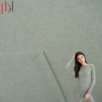 China Shape Retention Tencel Wool 2×2 Rib Fabric Anti-pilling for Garment Accessories for sale
