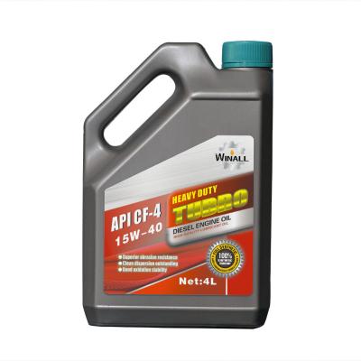 China WINALL Brand Automotive Lubricant CF4 15W-40 Truck diesel Engine Oil for sale