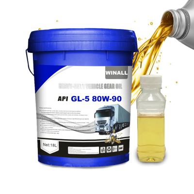 China GL 5 85w/90 anti abrasion heavy duty vehicle gear oil for sale