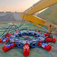 China Excavator Attachment Concrete Pile Cutting Machine Hydraulic Pile Cropping Machine for sale
