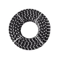 China Custom 40m/Roll Beaded Diamond Wire Saw For Reinforced Concrete Cutting for sale